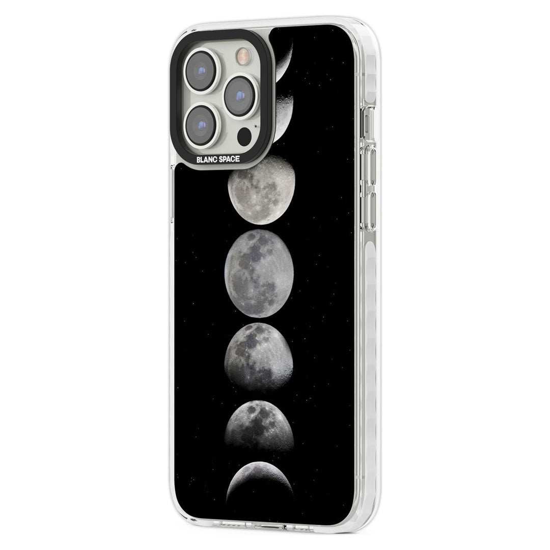Phases Of The Moon iPhone Case - Blanc Space